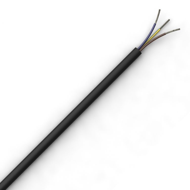 SIL-033 3 Core 0.75 sqmm Round Silicone Flexible Cable | Flexform