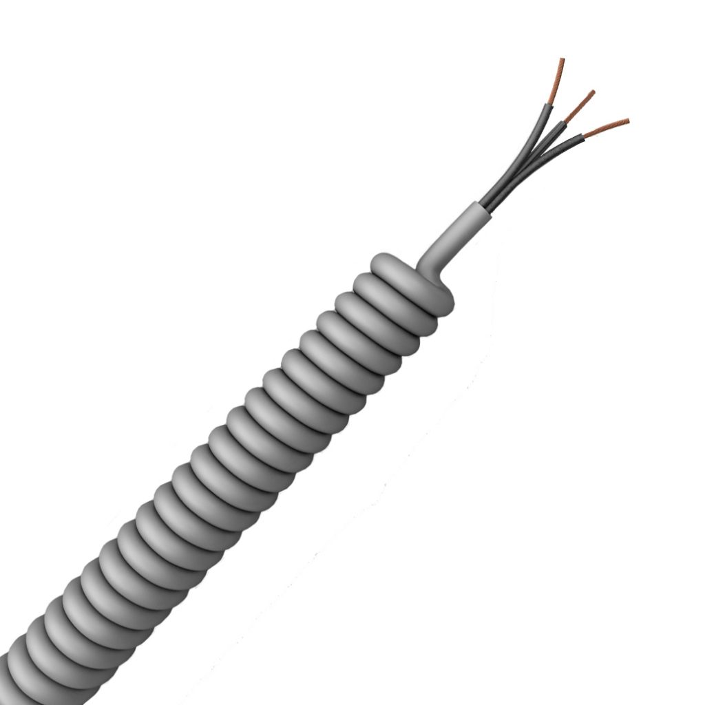 EPUR Coiled PUR/PVC Earth Cable | Flexform | Spiral Cables