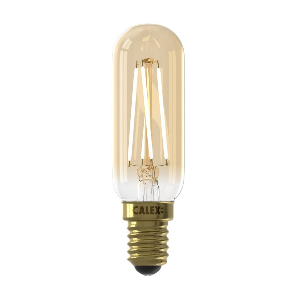 Calex 1101004100 LED Filament Tube Lamp | Bulb | 3.5W | E14 | Gold