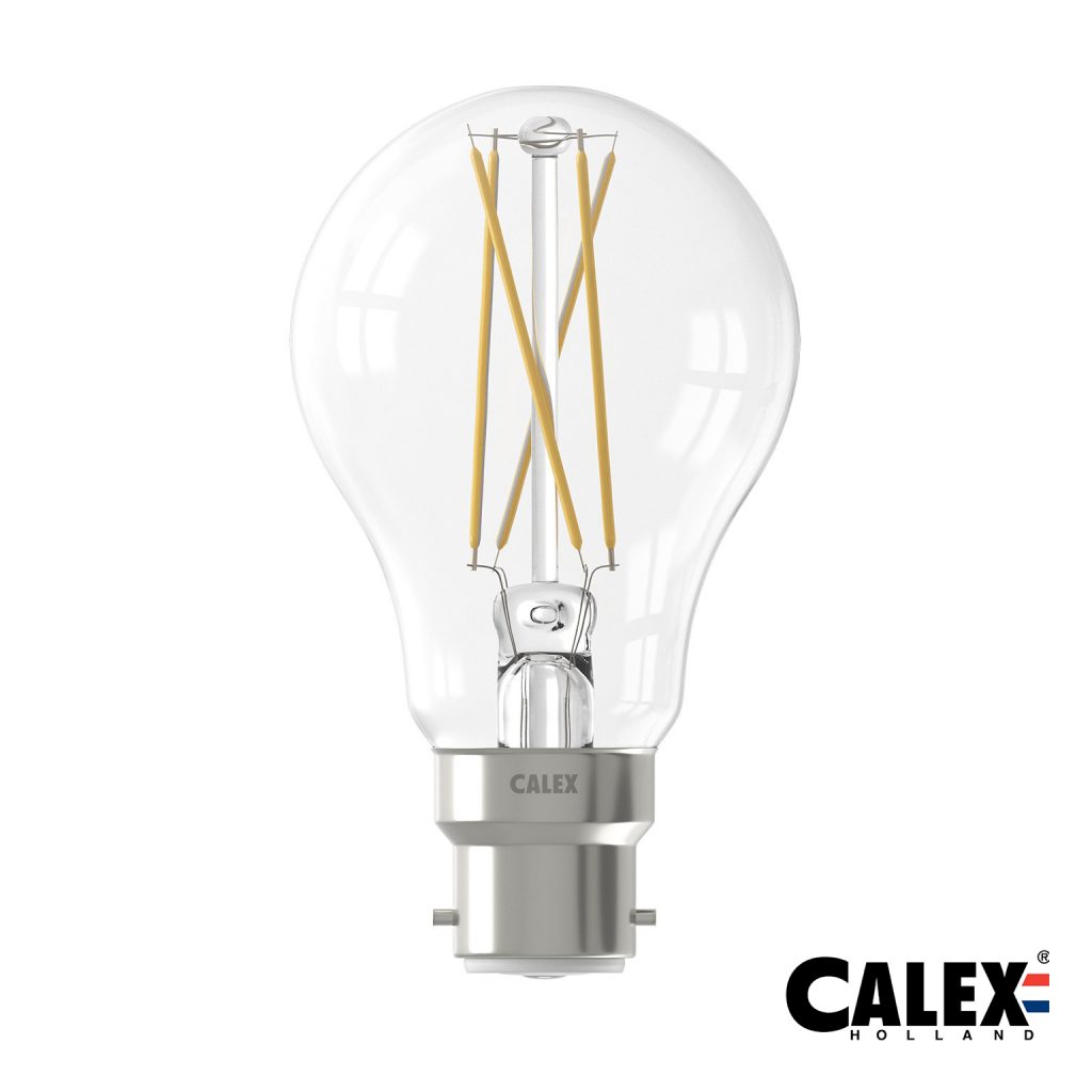 Calex 429014 Smart LED GLS | Bulb | A60 | 7 W | B22 | Clear | Dimmable