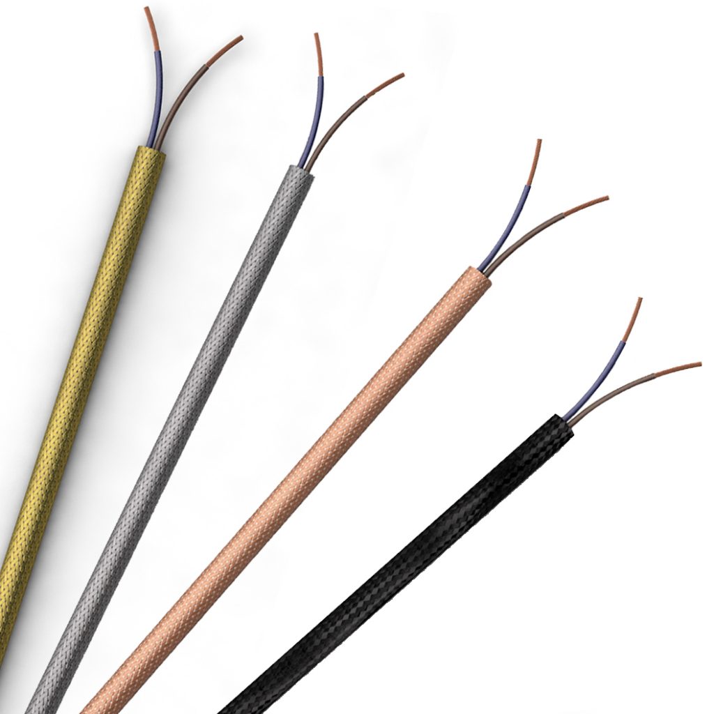 BRO-023MET Metal Braided 2 Core 0.75 SQMM Flexible Cable